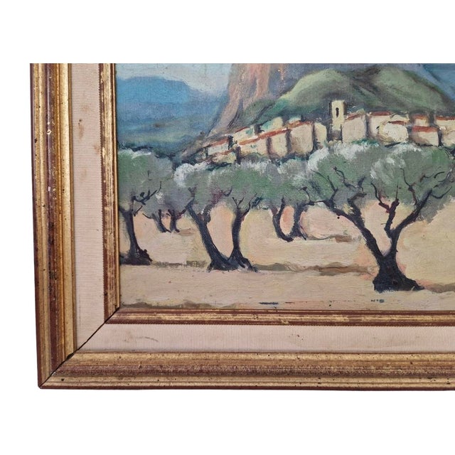 Mid-Century Provence Landscape, in Original Frame | Chairish
