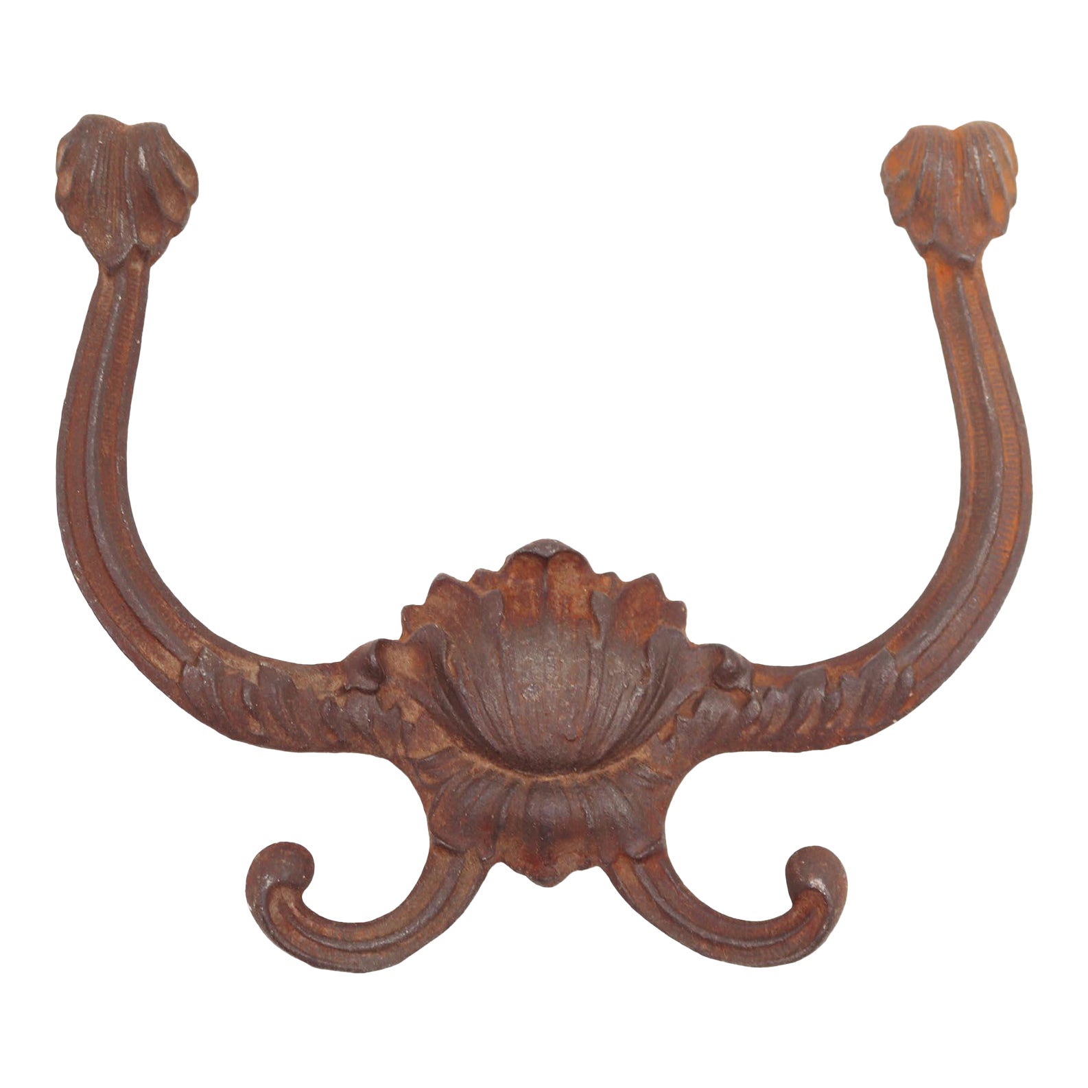 Early 20th Century Victorian Four Prong Cast Iron Hall Tree Hook | Chairish