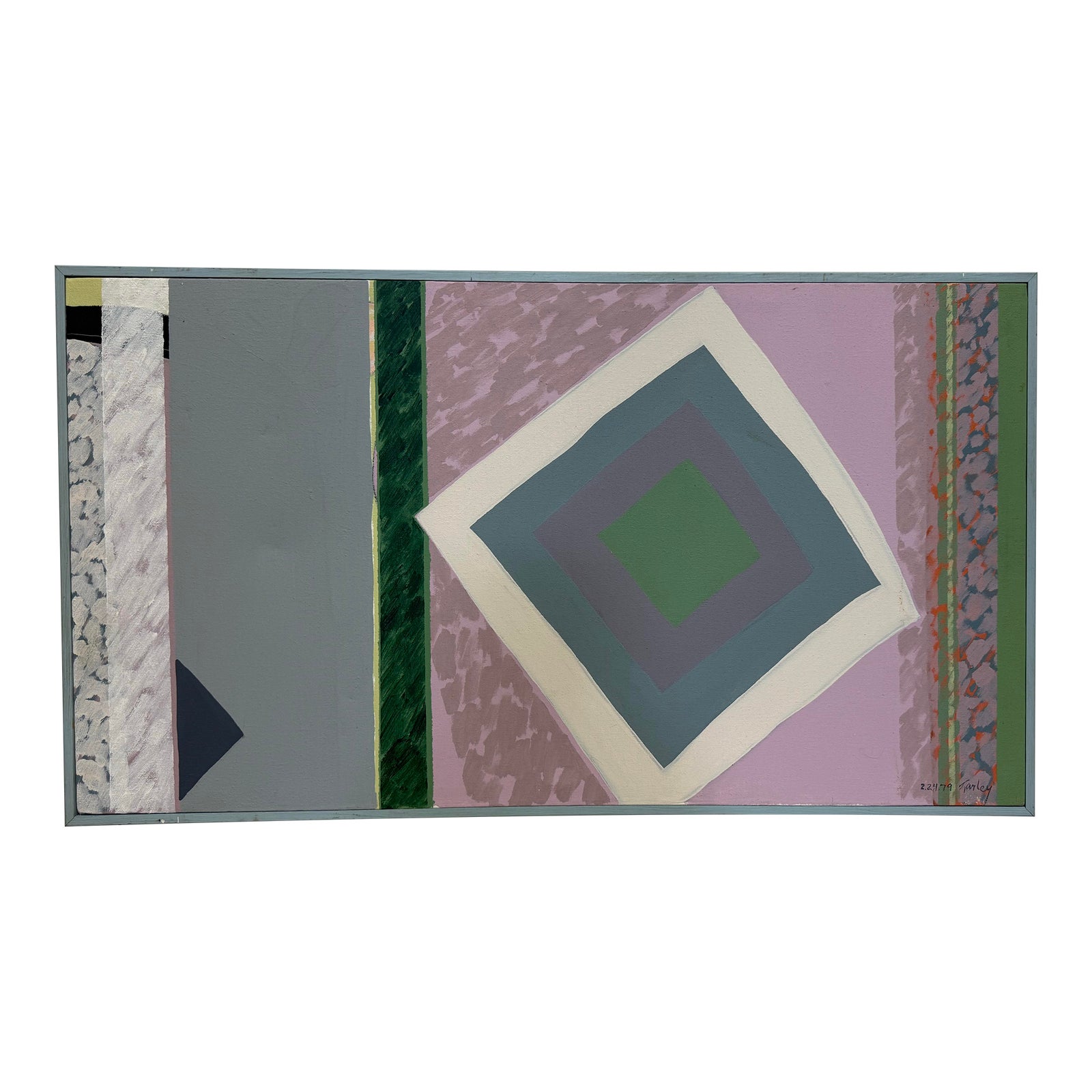 1979 Abstract Postmodern Painting by Harley Francis | Chairish