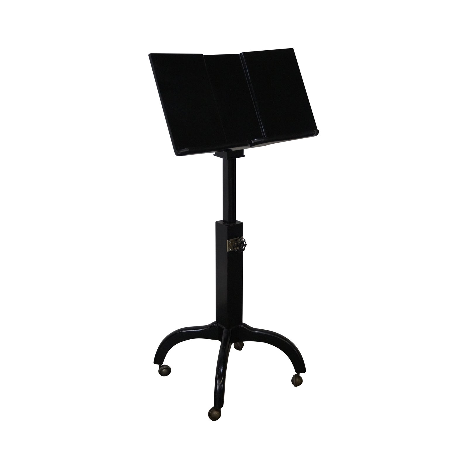 Mid-Century Studio Crafted Ebonized Lectern Podium | Chairish