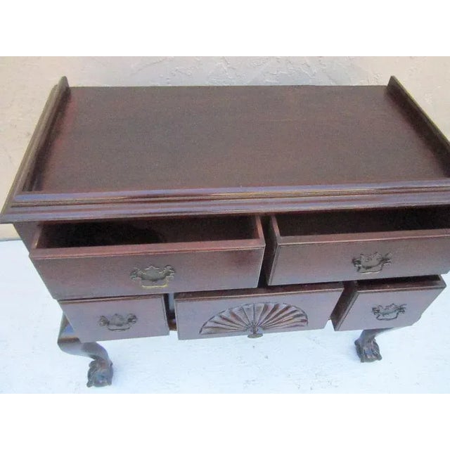 1970s Wood Credenza Buffet Server French Sideboard Bar Console ...