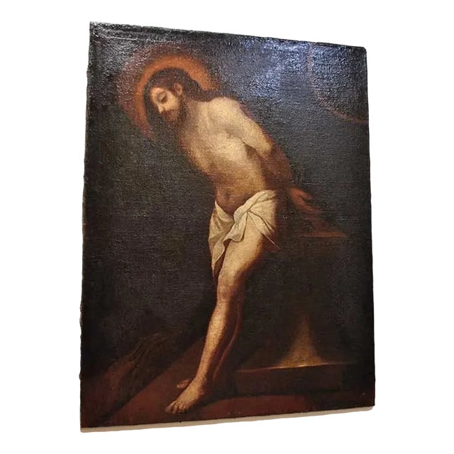Spanish Artist, Jesus, 18th Century, Oil on Canvas | Chairish