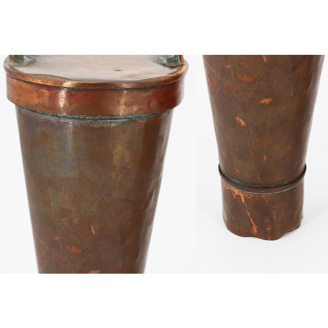 19th Century Antique Copper Pair of Cone Shaped Boxes | Chairish