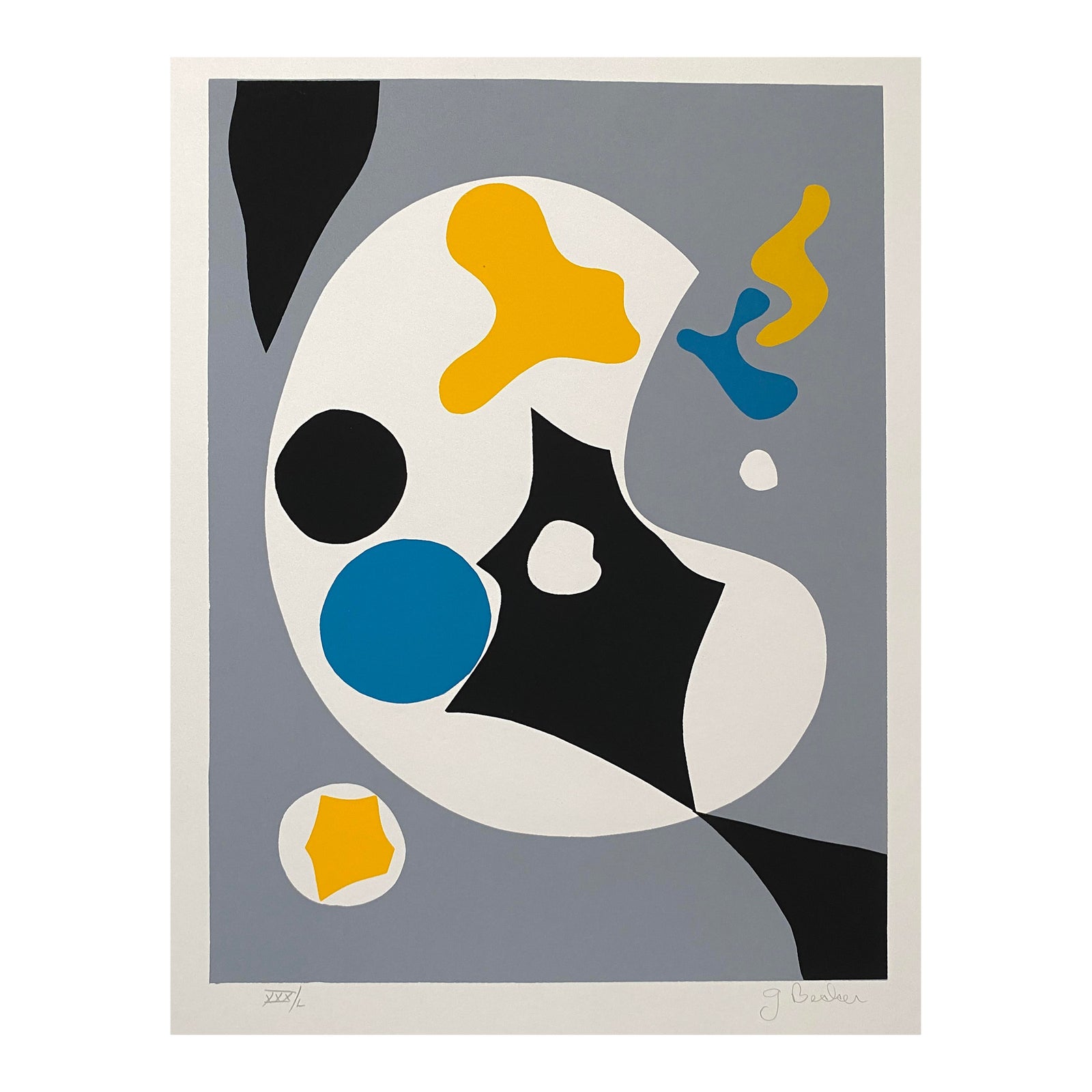 1980s George Becker Mid Century Style Serigraph | Chairish
