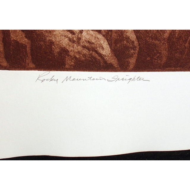 Roy Purcell "Rocky Mountain Freighter" Signed Numbered Art Etching 1980 ...