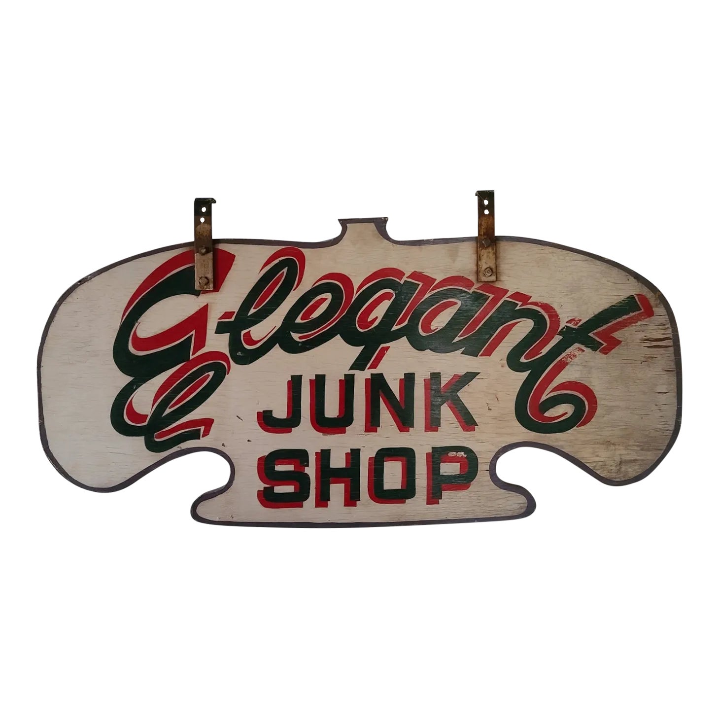 1950's Vintage Junk Shop Sign | Chairish