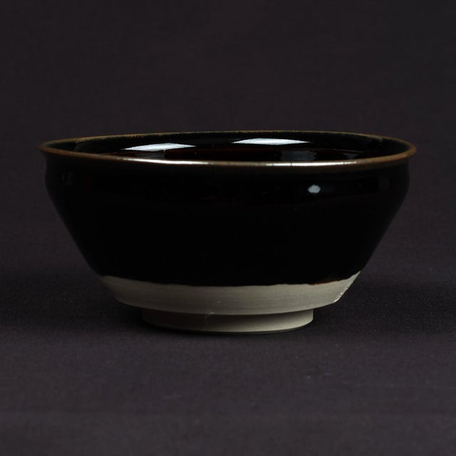 Takatori Black Tenmoku Chawan | Chairish