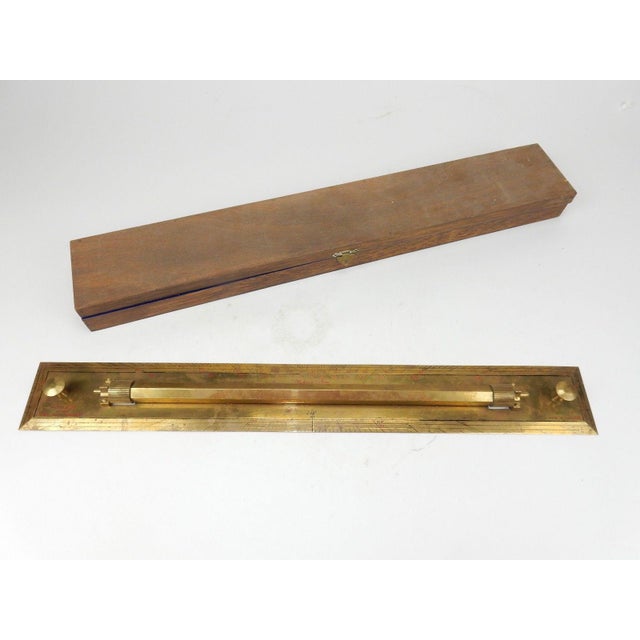 Antique Brass Rolling Parallel Ruler, Martin and Co, Antwerp, Circa ...