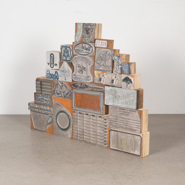 Collection of Typeset Advertising Print Blocks C.1940 | Chairish