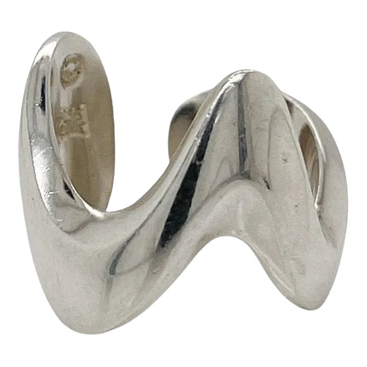 Modernist Georg Jensen Sterling Silver Ring Model No. A 77 C by Ole ...