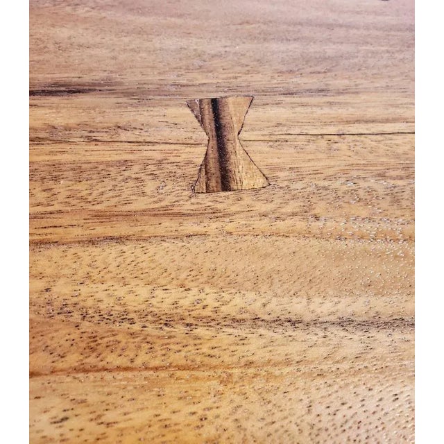 Natural Live Edge Highly Figured Inlaid Ash Slab Table | Chairish