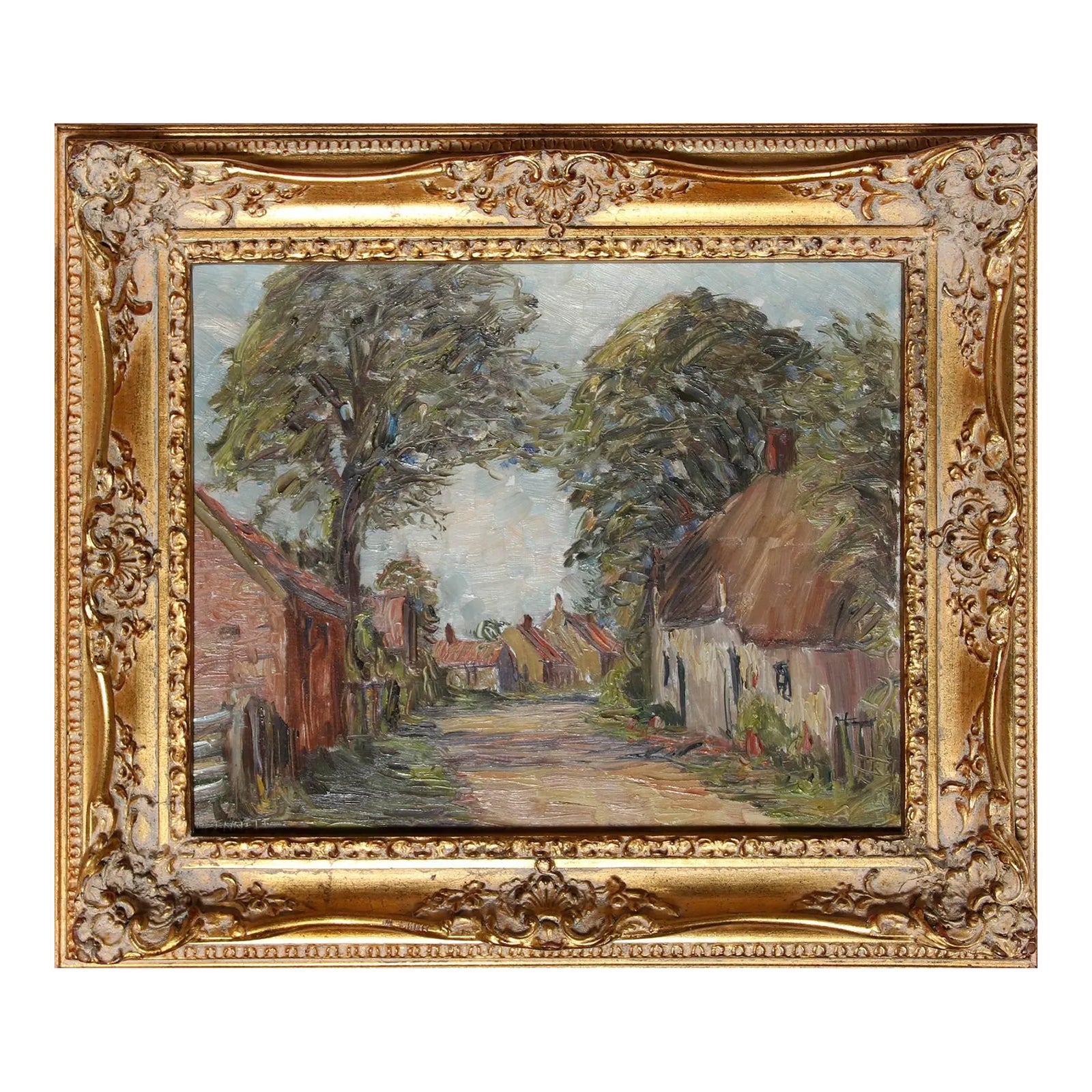 Harold Bennet, Brigsley Village, Lincolnshire, Painting | Chairish