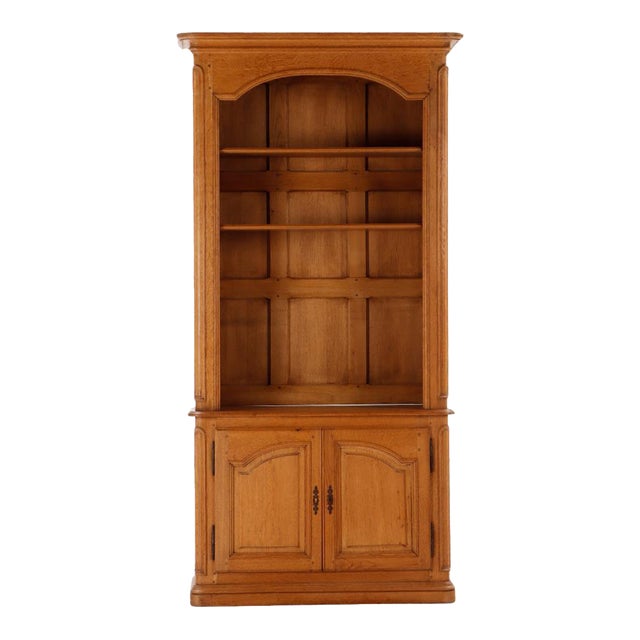 A French Oak Bookcase, in Two Parts. Circa 1900. | Chairish