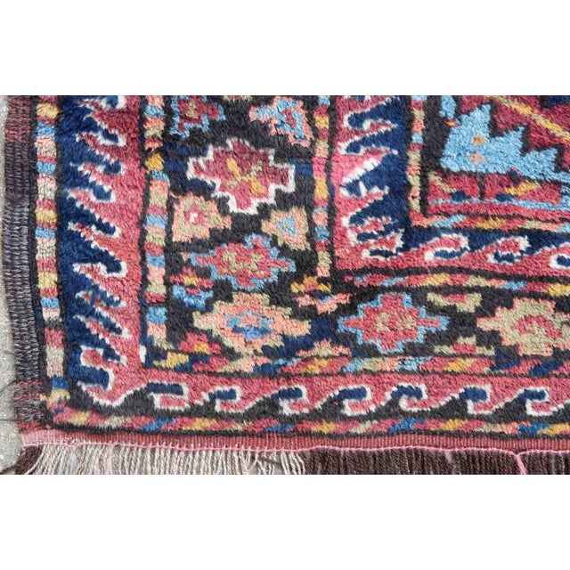 1920s Handmade Antique Persian Kurdish Rug 4.1' X 6.5' | Chairish