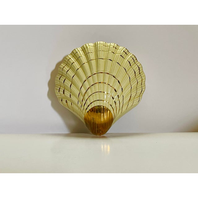scallop shell vase