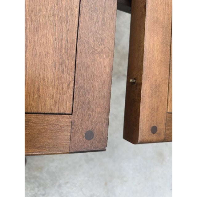 Temple Stuart Rockingham Collection Solid Walnut Sawbuck Trestle Dining ...