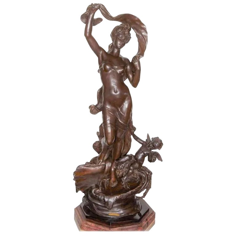 Large Original 19th Century French Spelter Statue Signed Hippolyte ...