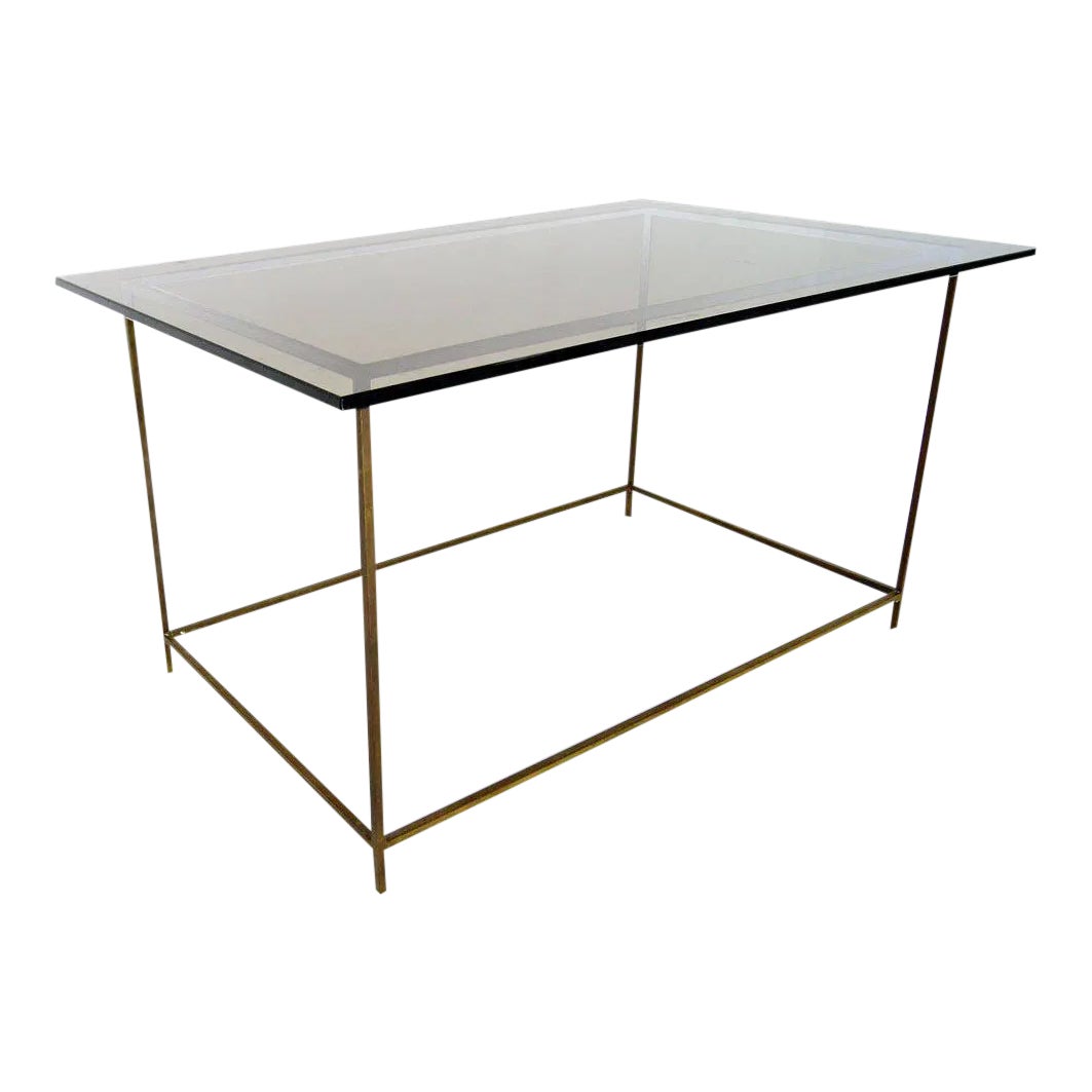 Mid-Century Modern Glass Top Table | Chairish