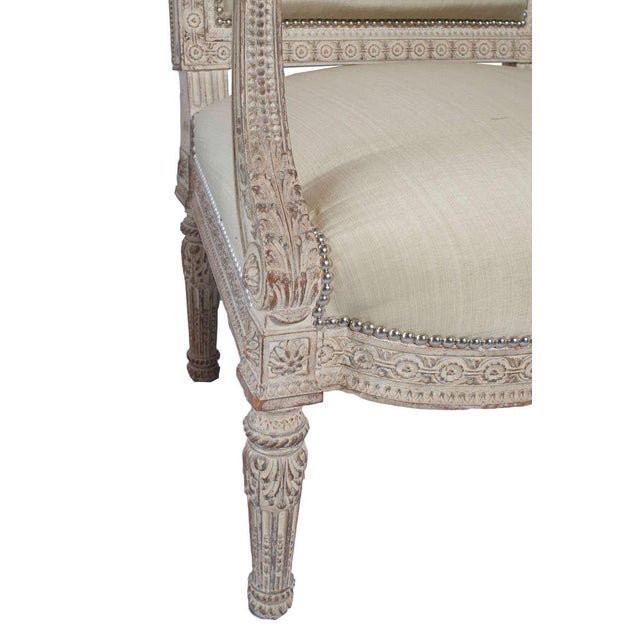 Large Square Back Louis XVI Style Fauteuils - a Pair | Chairish