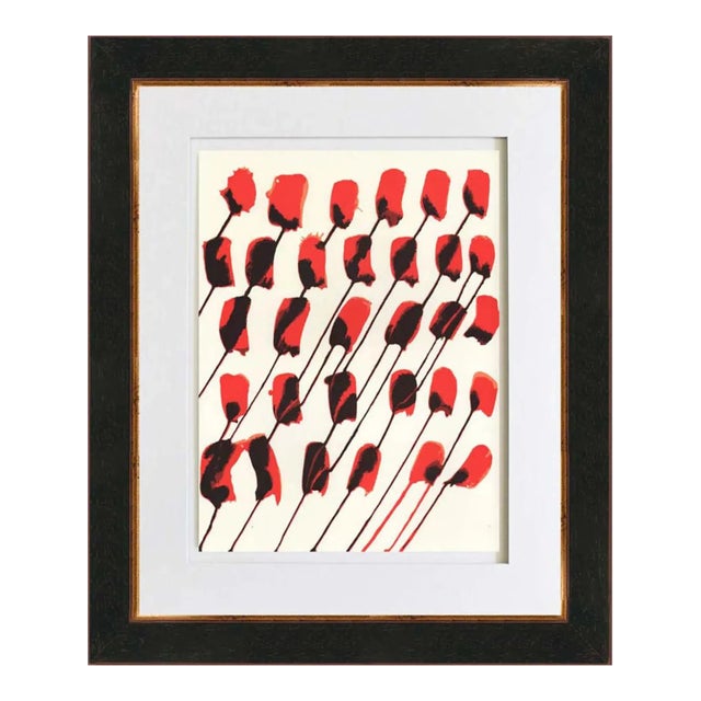 1966 Calder Original Lithograph Dm02156 Framed | Chairish