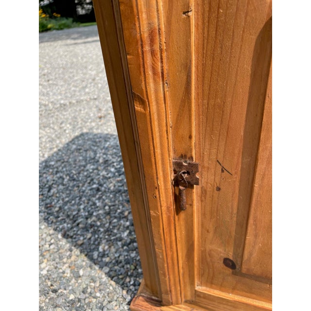 Vintage Rustic Pine Bedside Table | Chairish