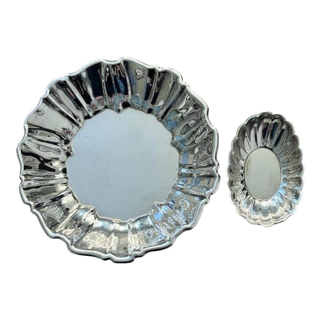 Vintage Reed & Barton Holiday Silverplate Bowl Set-Scallop-Christmas ...