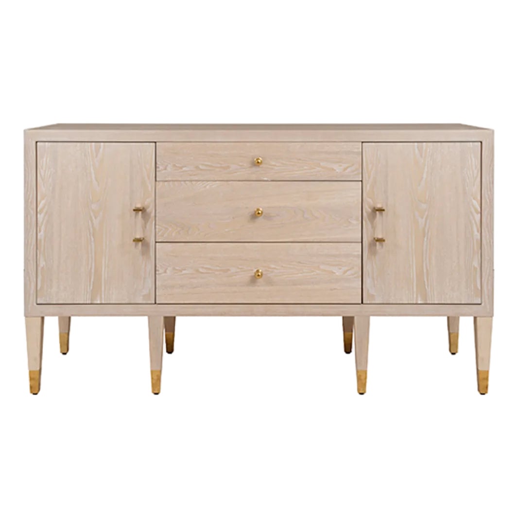Matthew Izzo Home Amherst Cerused Oak Two Door/Three Drawer Buffet With ...