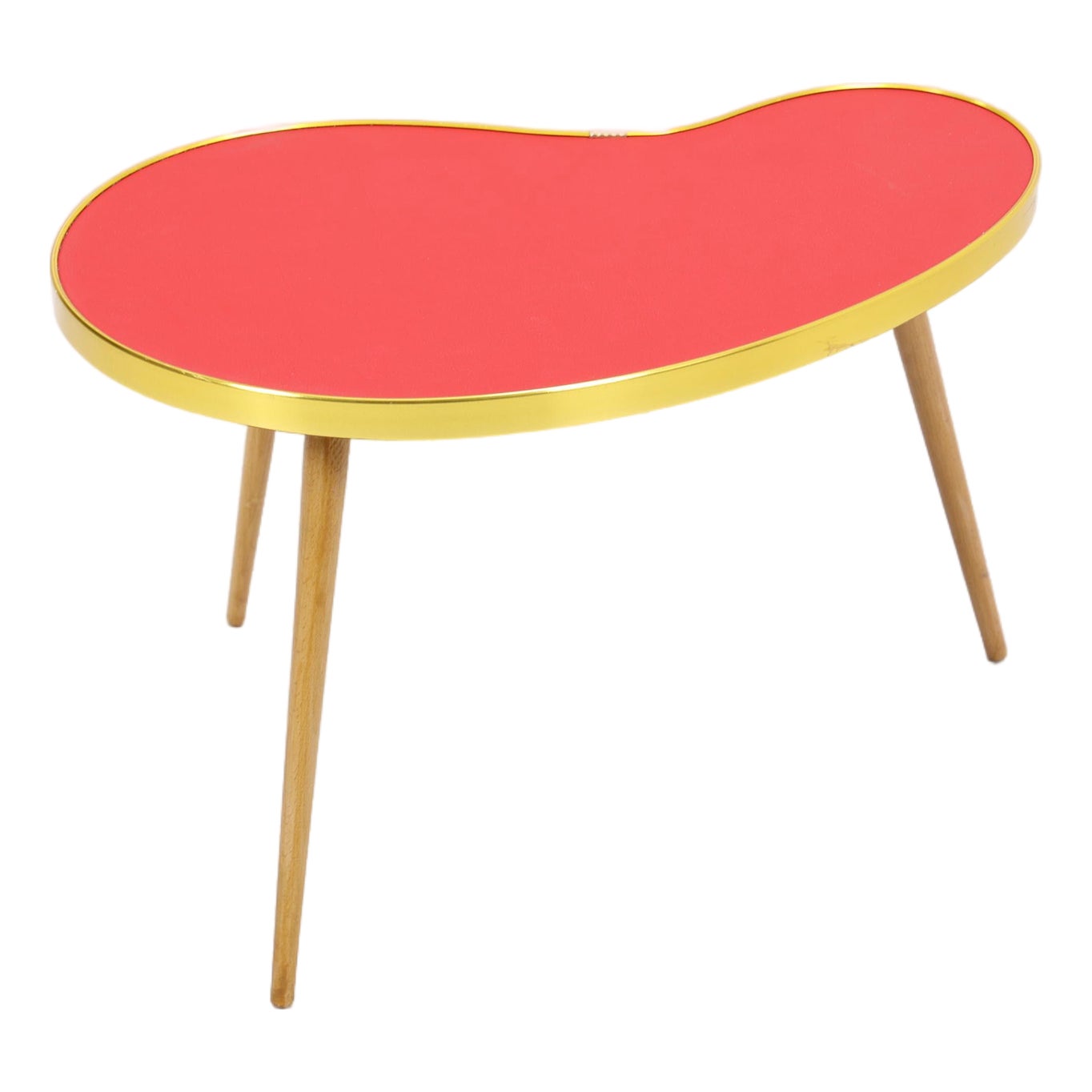 Mid-Century Kidney-Shaped Red Plant Stand, 1960s | Chairish
