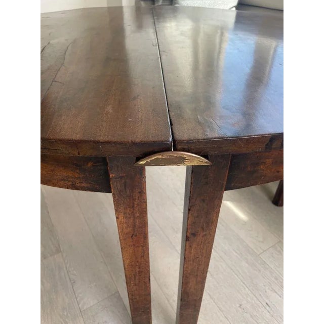 Antique Double Demilune Dining Table | Chairish