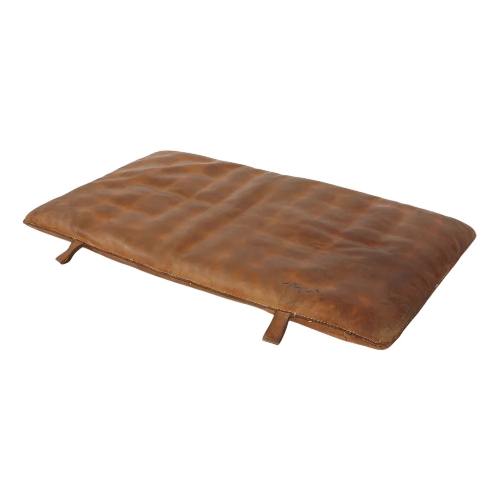 Vintage Thick Leather Gym Mat, 1930s | Chairish