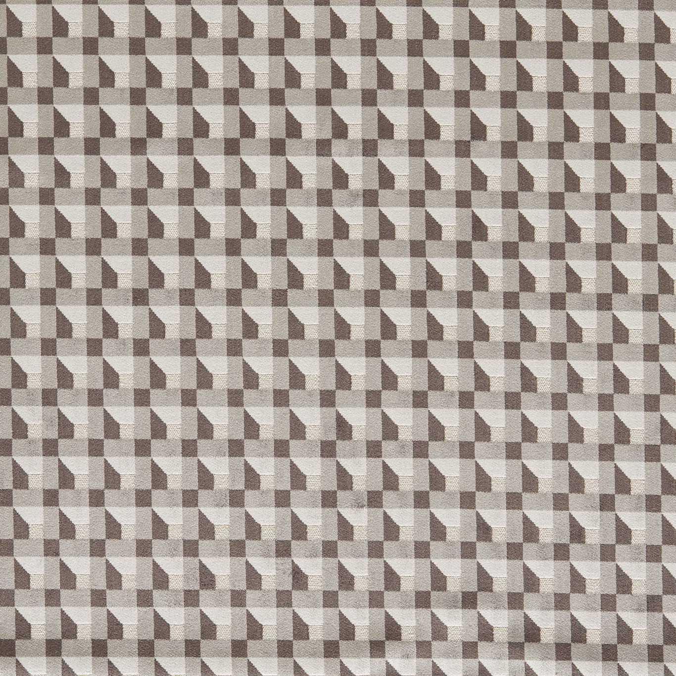 Harlequin Blocks Fabric in Black Earth/Sketched/Diffused Light | Chairish