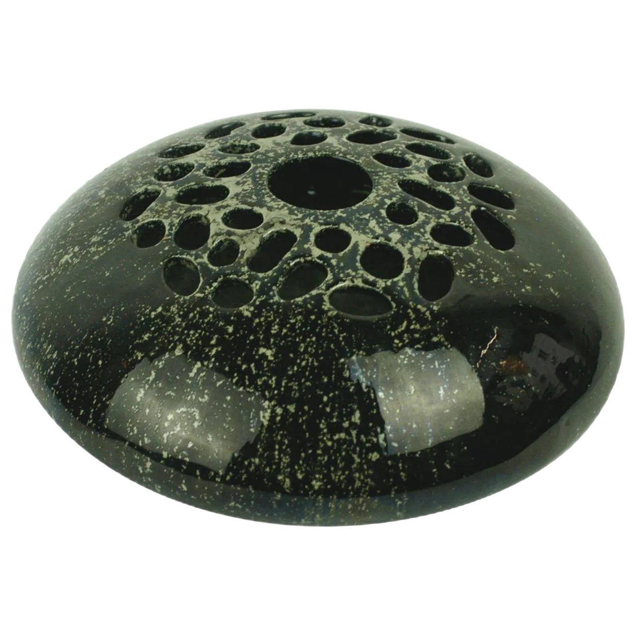 Italian Glazed Ceramic Sassi Vase Attributed to Renato Bassoli | Chairish