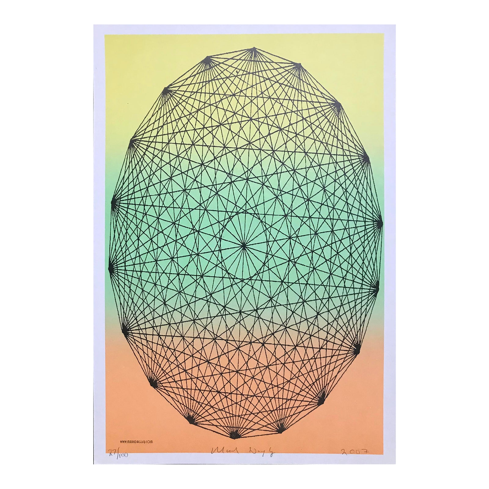 Mark Dagley, Signed "Benton Card Co." Print 27/100 | Chairish