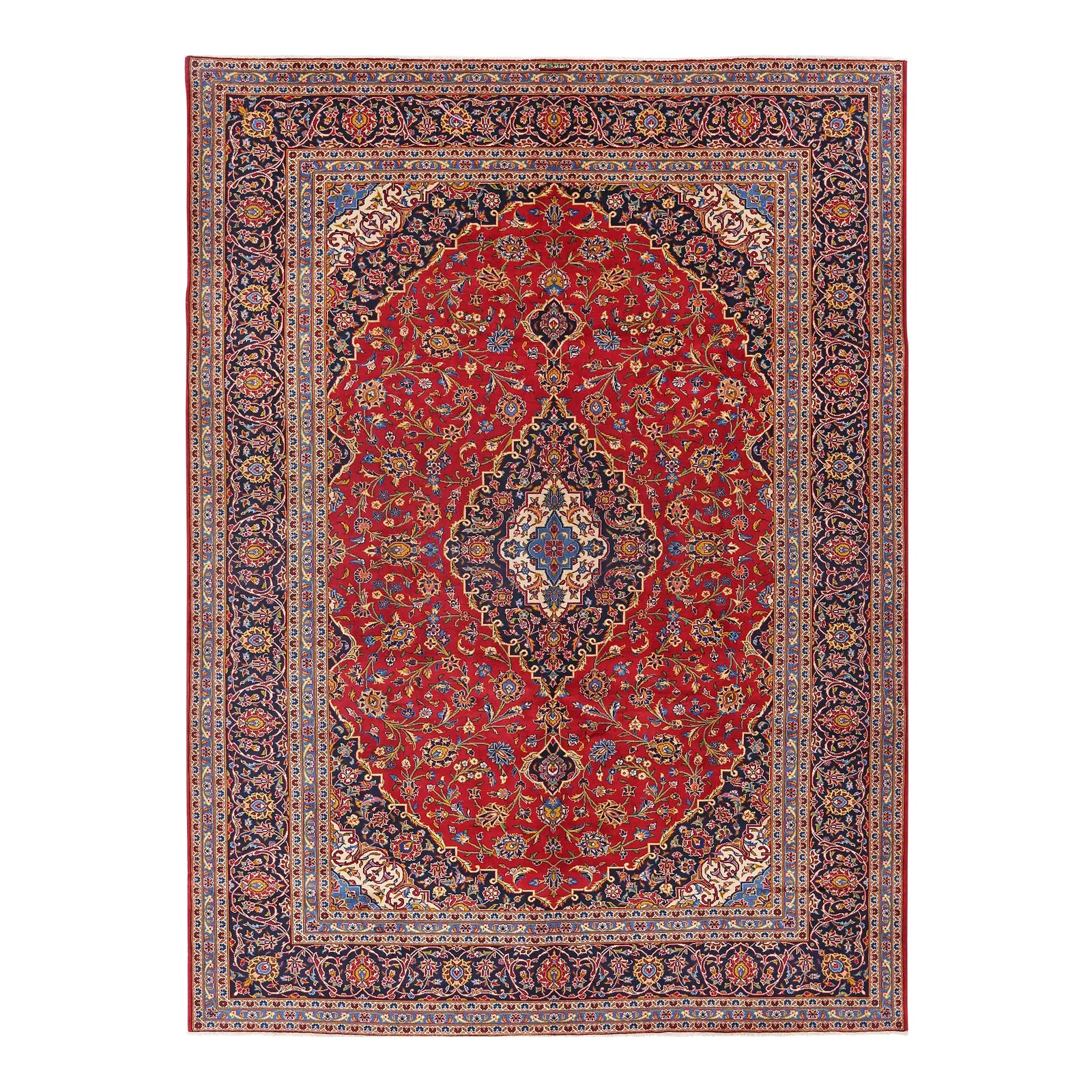 1980s Pasargad Persian Kashan Rug | Chairish