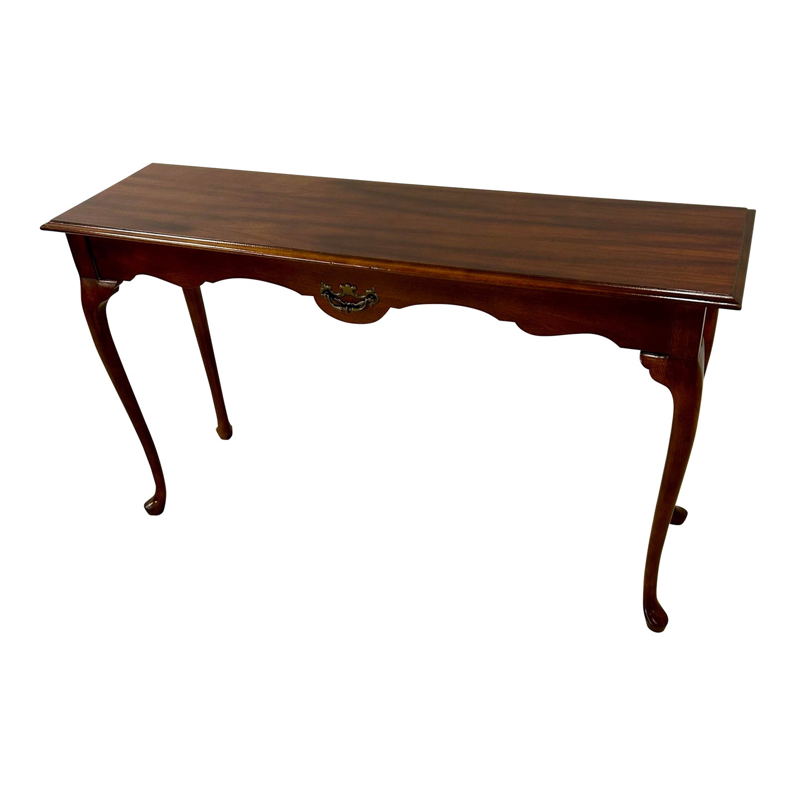 Late 20th Century Queen Anne Sofa Table | Chairish