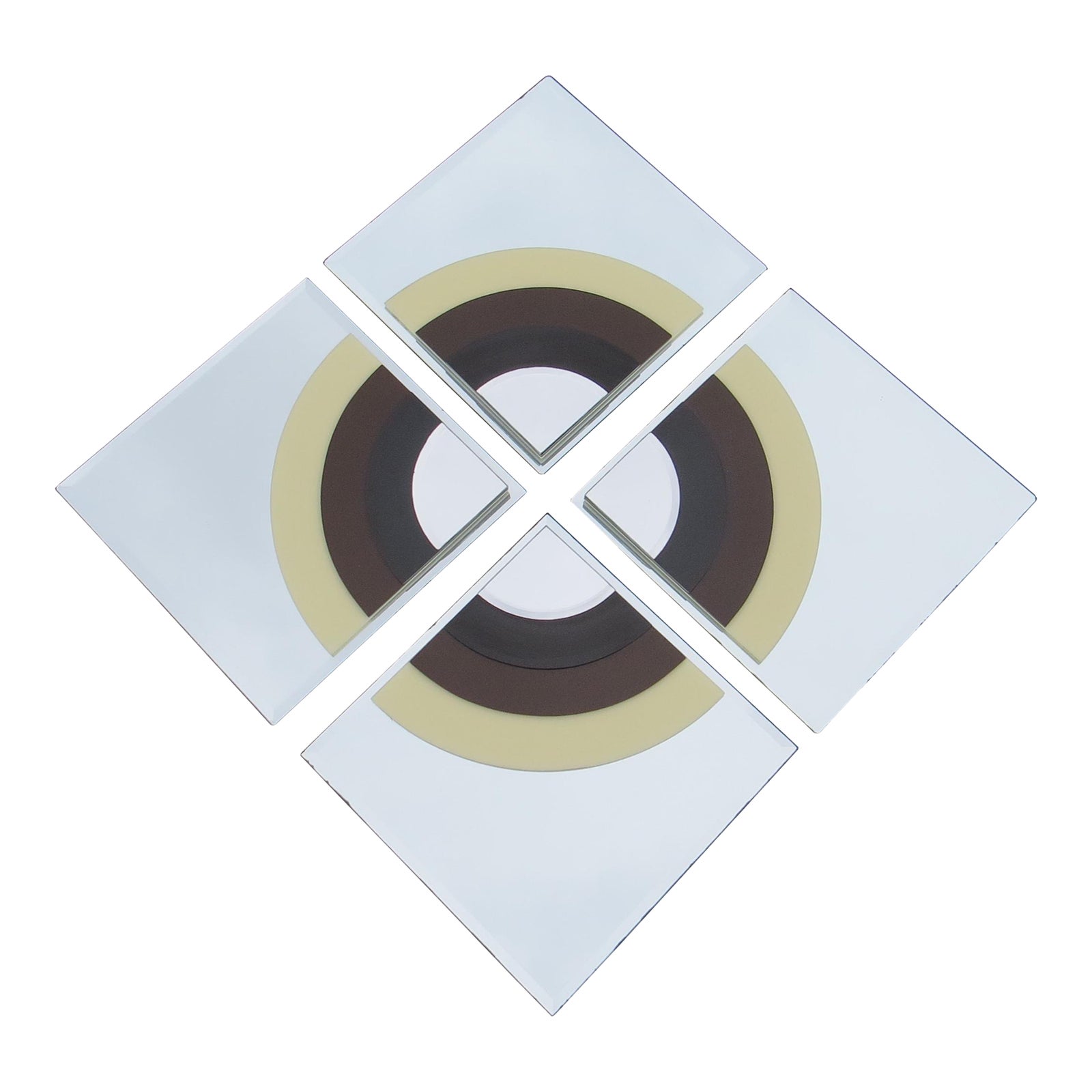 Vintage Art Deco Inspired 4-Piece Mirror | Chairish