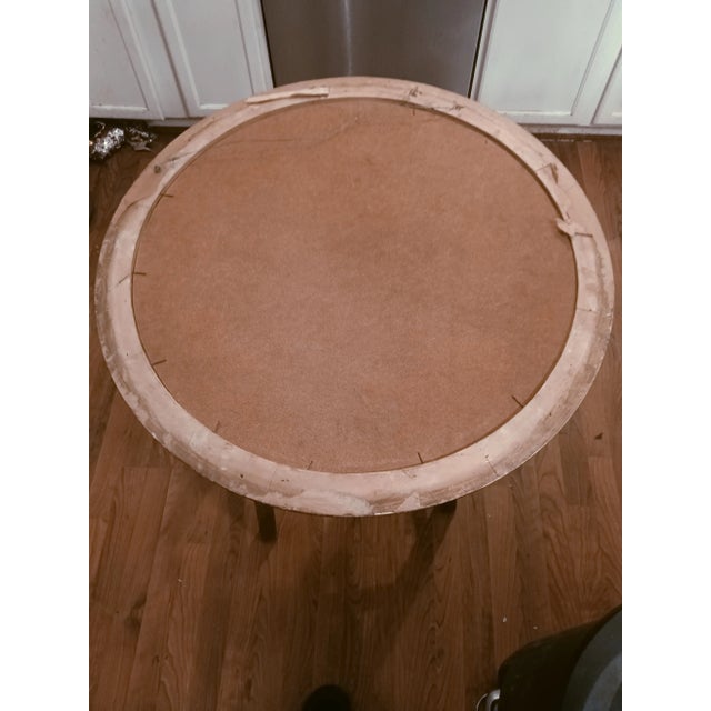 1950s Vintage Round Oil Painting | Chairish