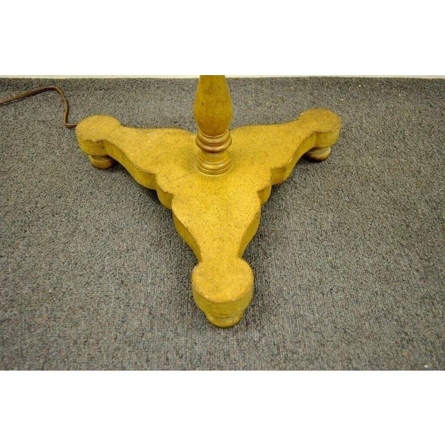 Vintage Biedermeier Style Turn Carved Wood Candlestick Side Table Floor ...