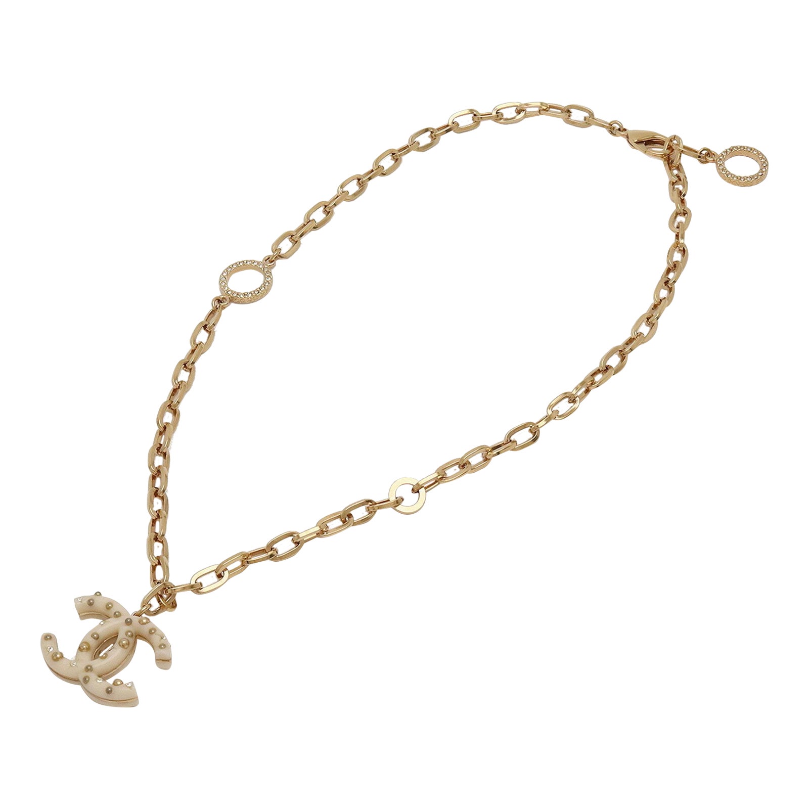 Chanel Logo Cc Necklace | Chairish