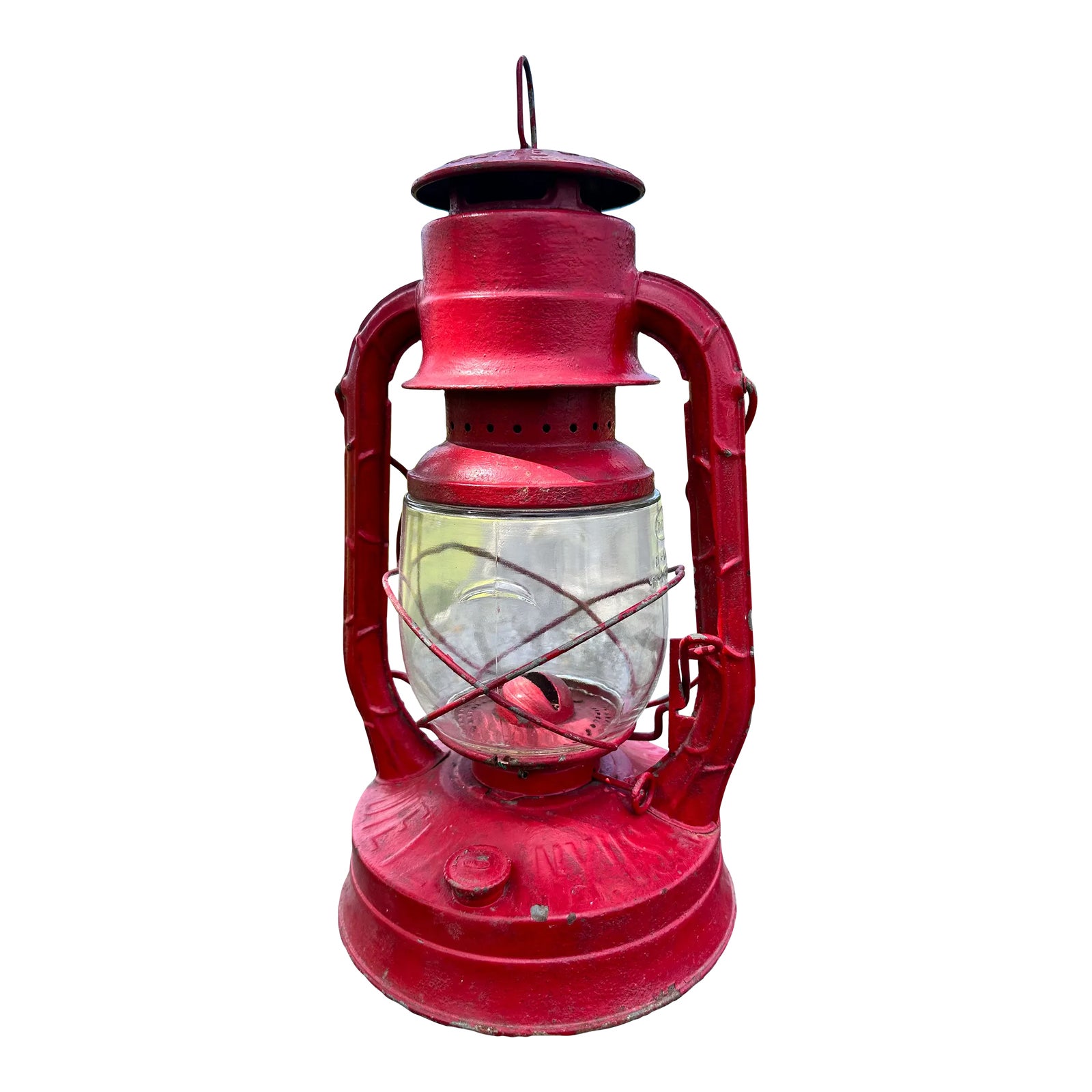 Vintage Red Lantern Dietz New York Usa | Chairish