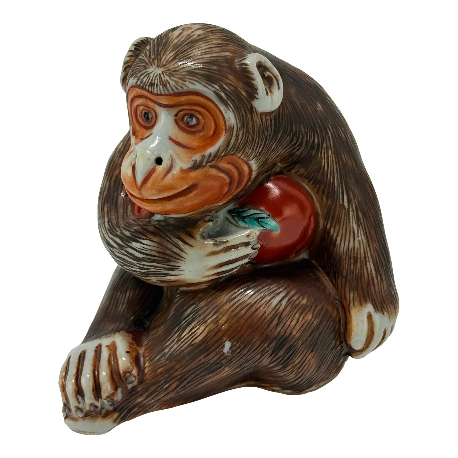 Antique Chinese Export Porcelain Monkey, Likely Qing Dynasty W ...