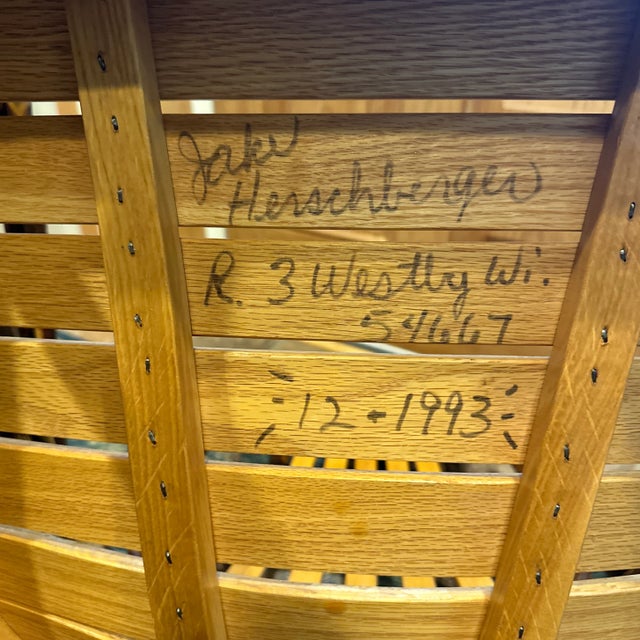 1990s Amish Folk Art Handcrafted Adirondack Bentwood Hickory and Oak ...