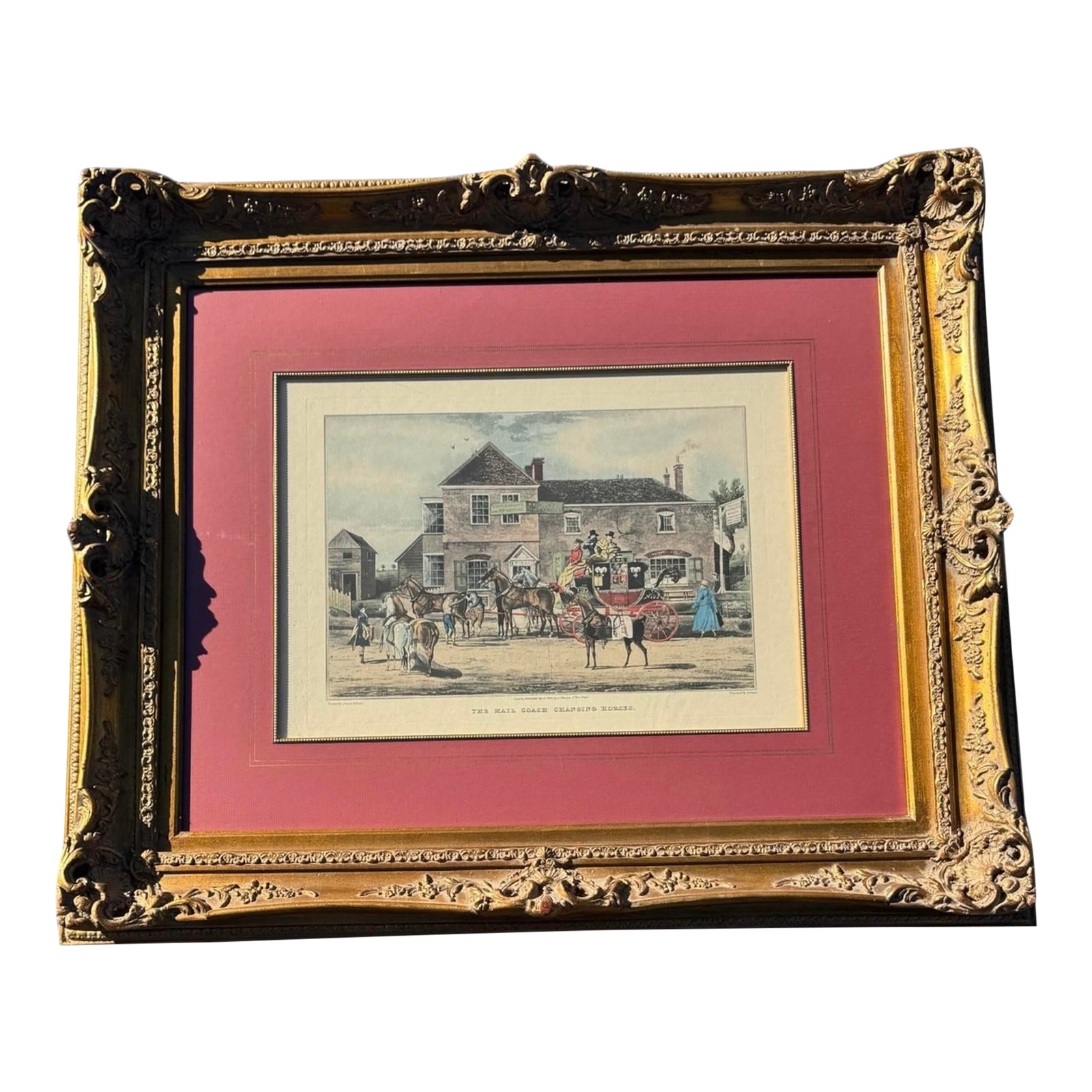 Early 19th Century The Mail Coach Changing Horses, Originally Painted ...