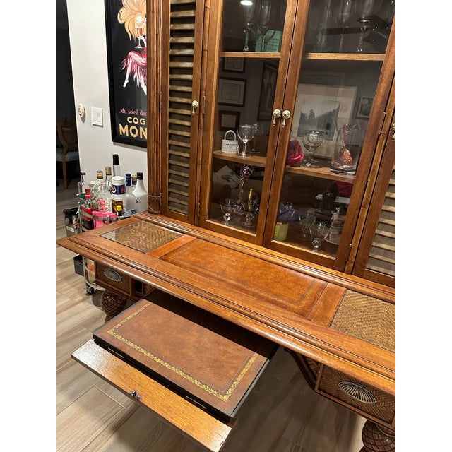 1990s Vintage Desk with Hutch | Chairish