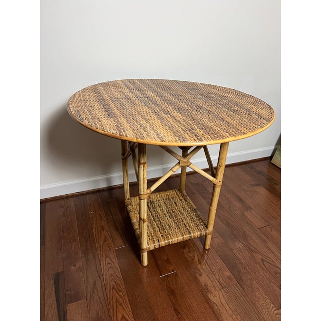 Mid 20th Century Vintage Mottled Bamboo French Directoire Style Bistro ...