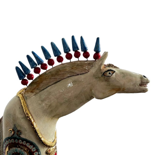 Original Mystical Jeweled Horse Sculpture by Domenico Pinto | Chairish