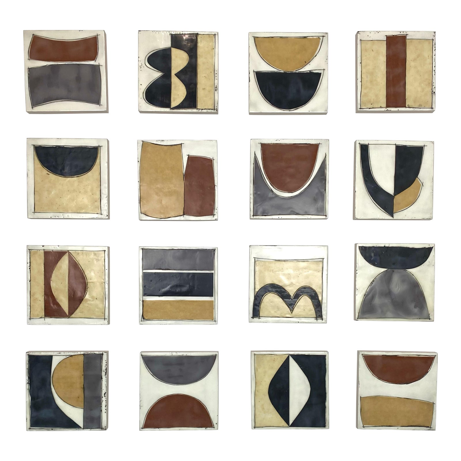 "Yes...And" Encaustic Collage Installation - 16 Panels - by Gina ...