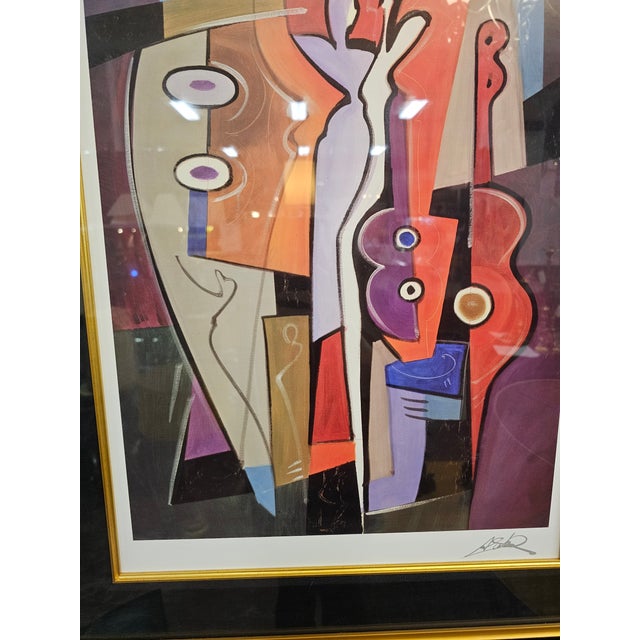 Contemporary Picasso Style Serigraph, Titled “Shades of Autumn” by Alex ...
