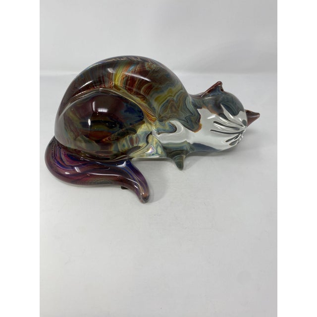 Murano Glass Cat | Chairish