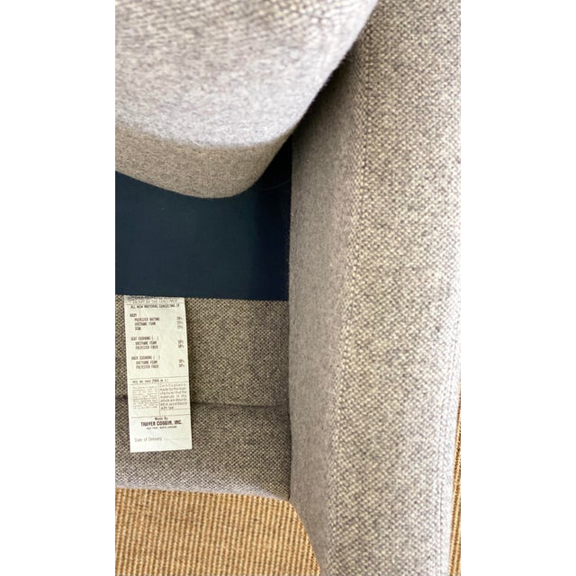 1980s Milo Baughman for Thayer Coggin Gray Two-Seater Tuxedo Sofa ...